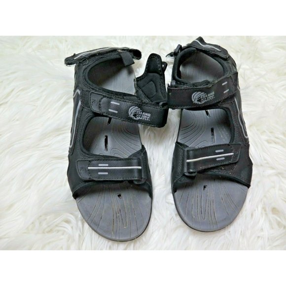 Island Surf | Shoes | Island Surf Mens Mako Fashion Black Sandals Shoes ...